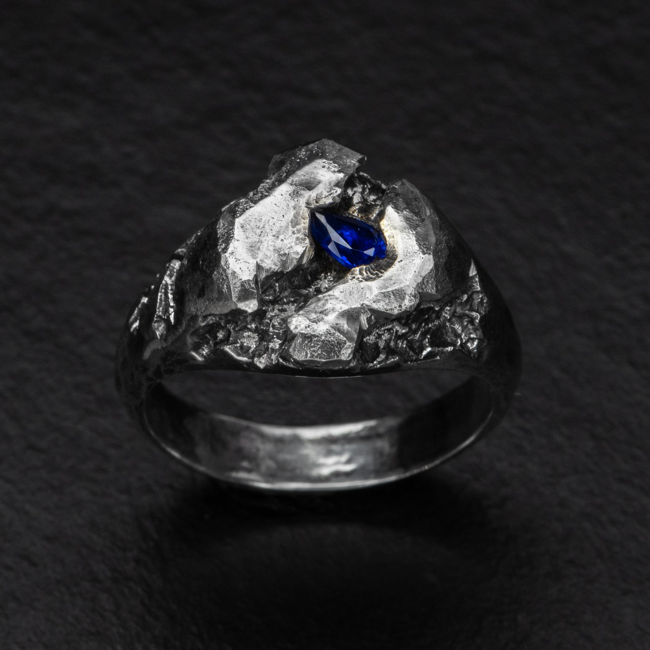 Sapphire Signet Ring | Handmade from AHW Studio