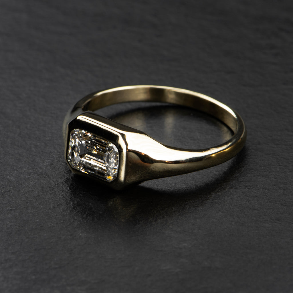 Sapphire Signet Ring | Handmade from AHW Studio