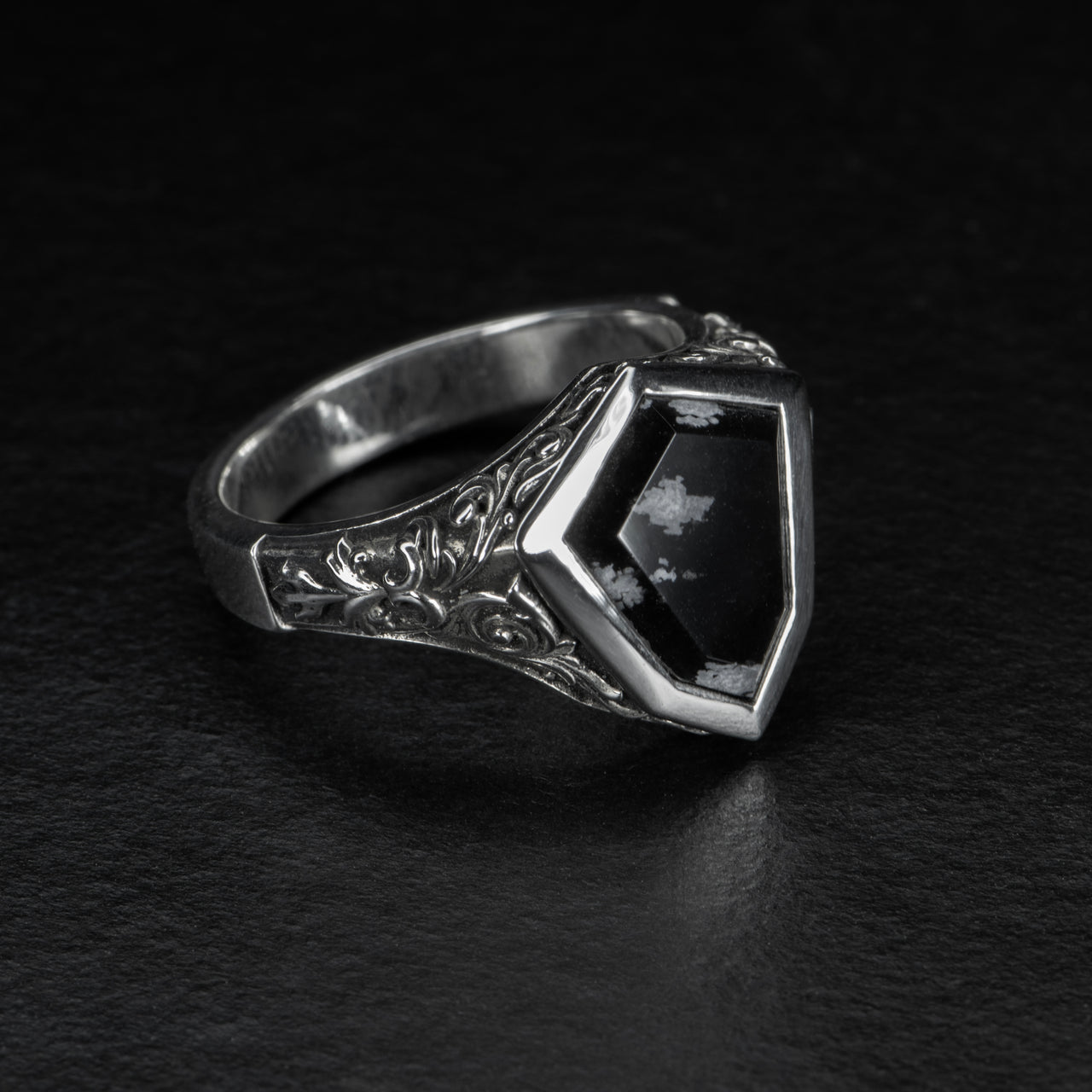 Obsidian Signet Ring - AEGIS – AHW Studio
