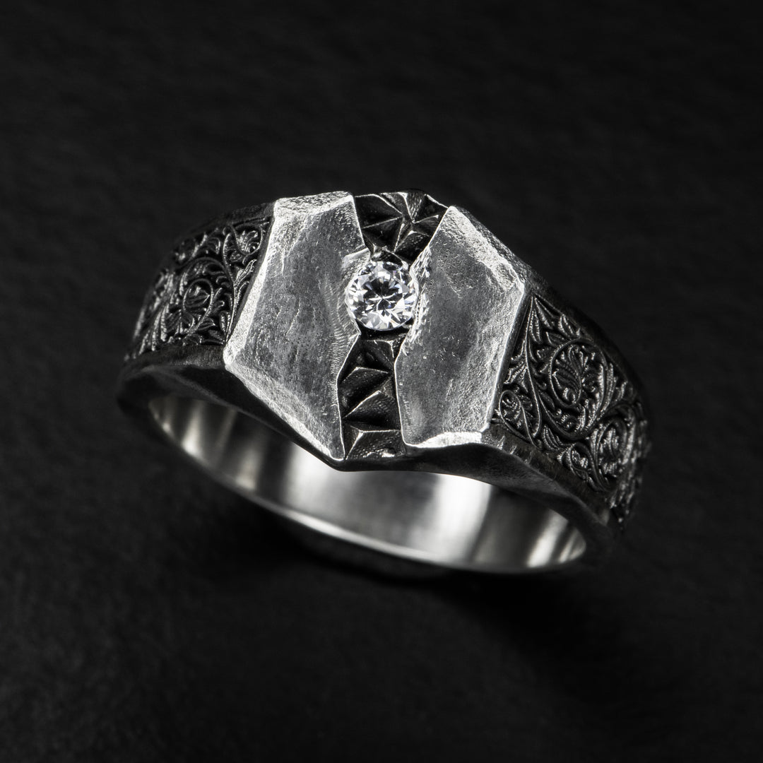 Silver Signet Rings - AHW Studio