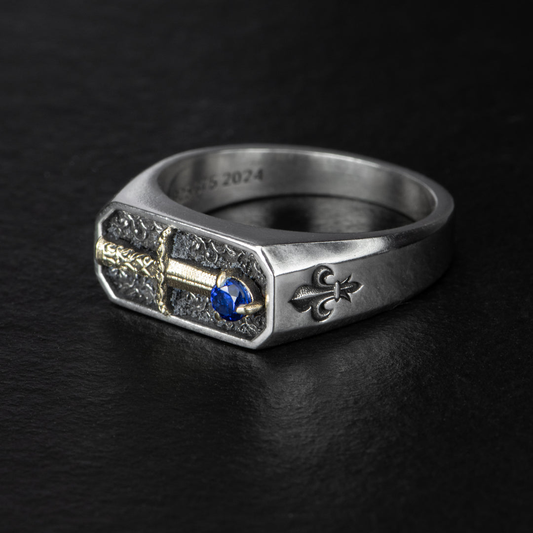 Sapphire Sword Ring - SOVEREIGN II – AHW Studio