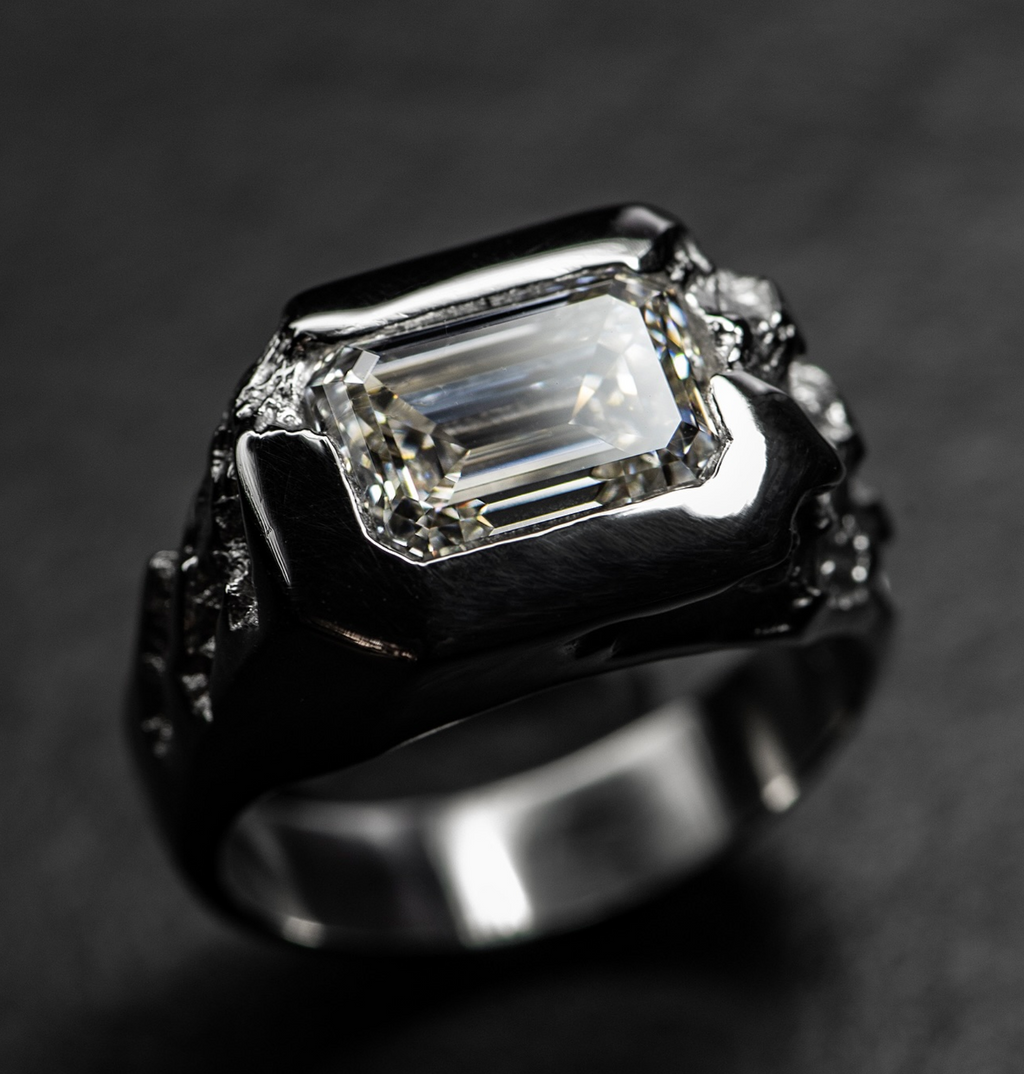 2ct Diamond Platinum Ring - INTERSTELLAR – AHW Studio