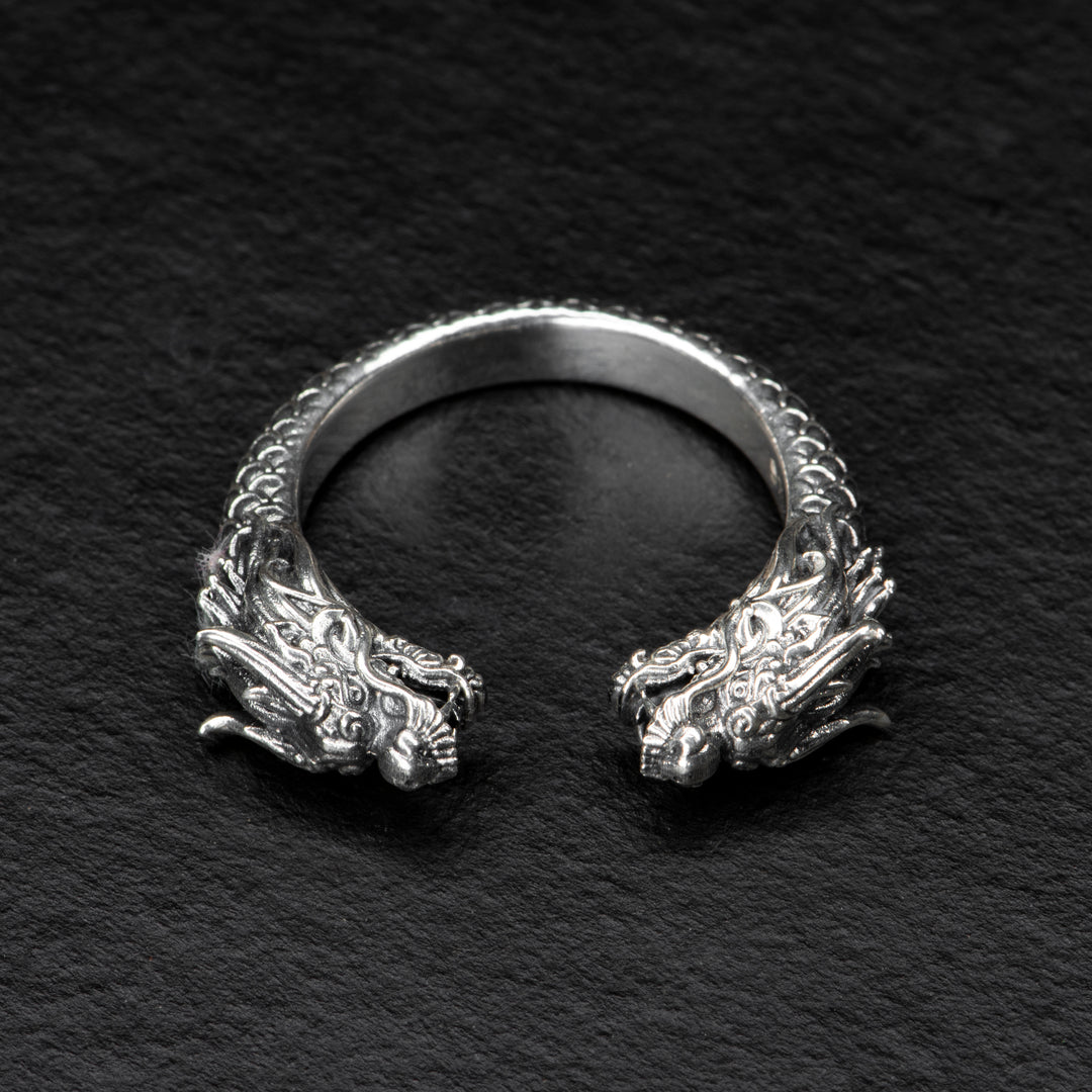 Silver Dragon Ring | Handmade from AHW Studio