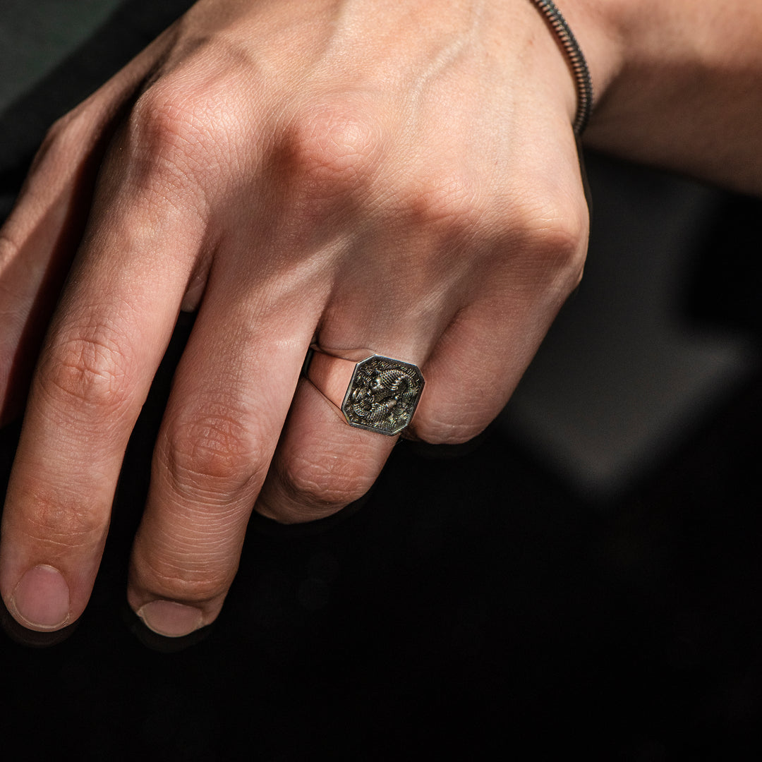 Silver Fish Ring - PERSEVERANCE – AHW Studio