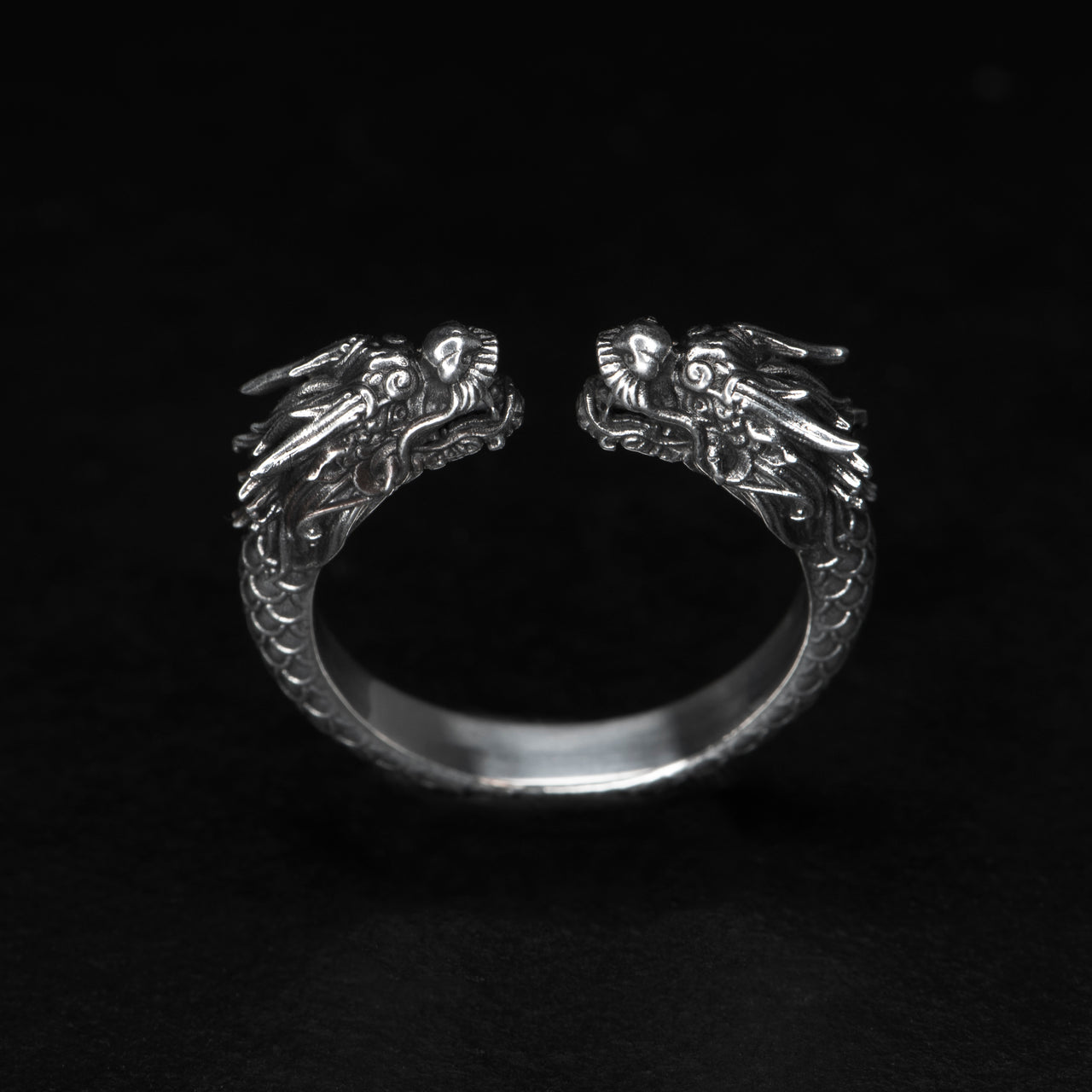 Silver Dragon Ring | Handmade from AHW Studio