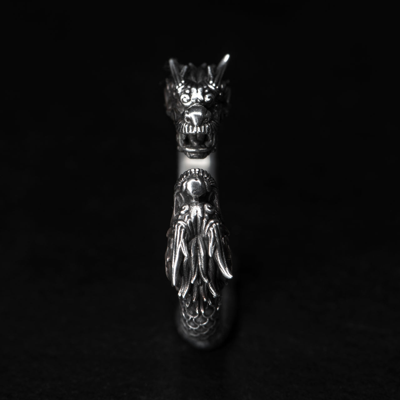 Silver Dragon Ring | Handmade from AHW Studio