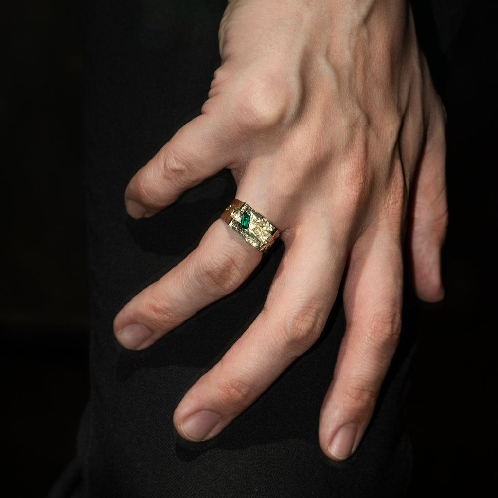 Emerald Gold Ring - DISCOVERY – AHW Studio