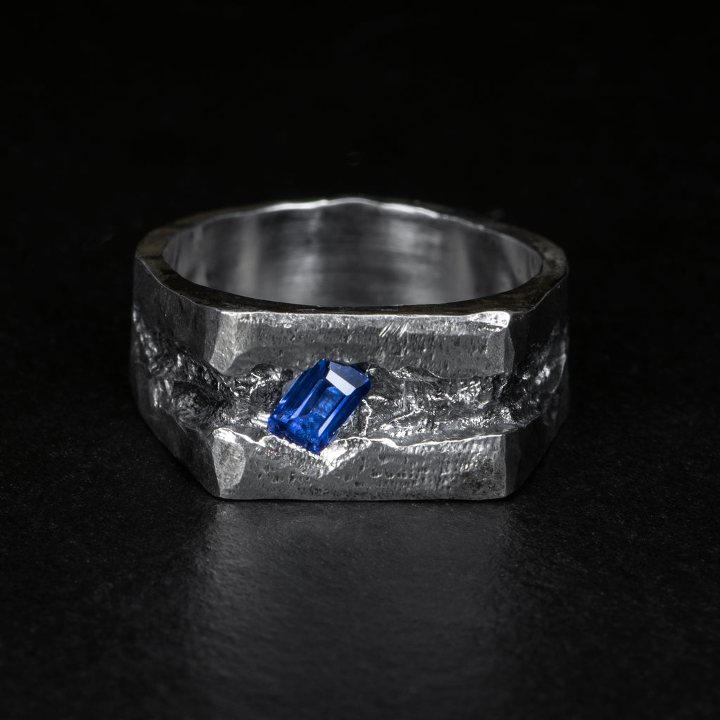Sapphire Signet Ring | Handmade from AHW Studio
