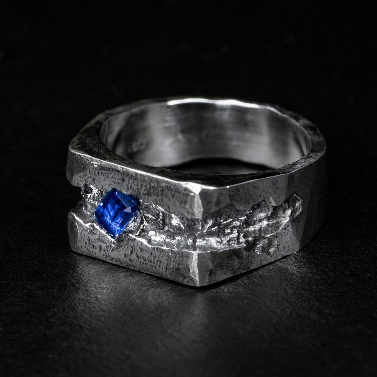 Sapphire Signet Ring | Handmade from AHW Studio